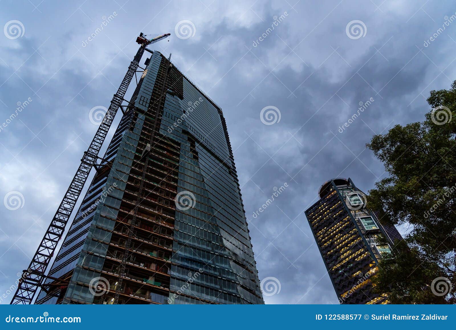 Construction Structure, Building Chapultepec Uno Editorial Photography ...