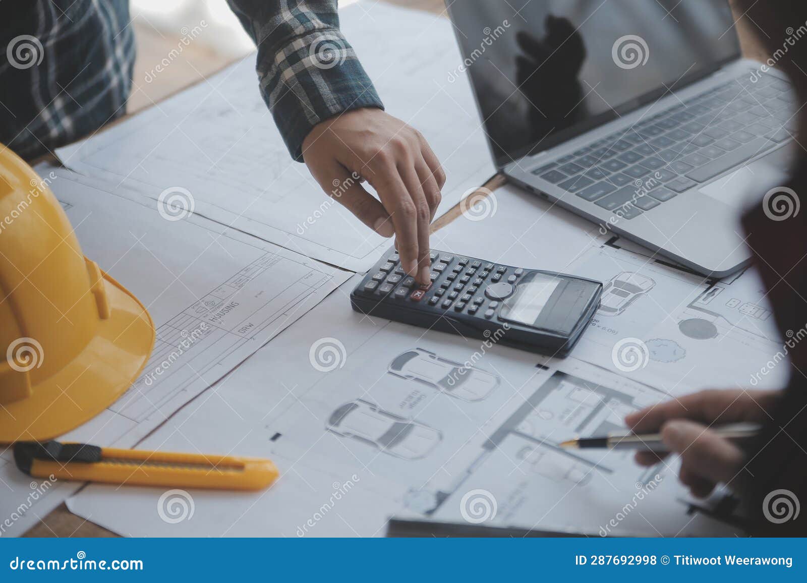 Construction and Structure Concept of Engineer Working Drawing on ...