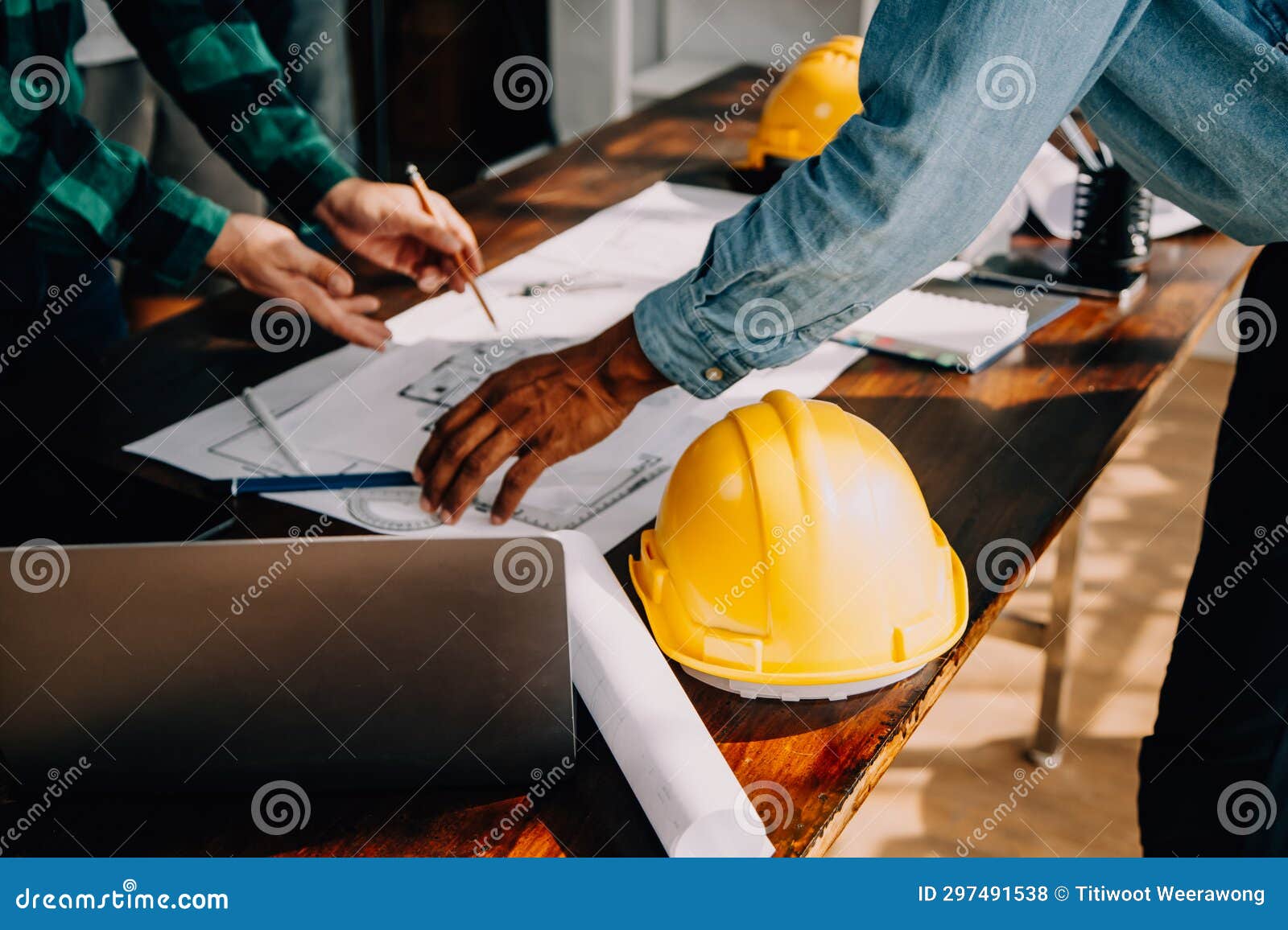 Construction and Structure Concept of Engineer Working Drawing on ...