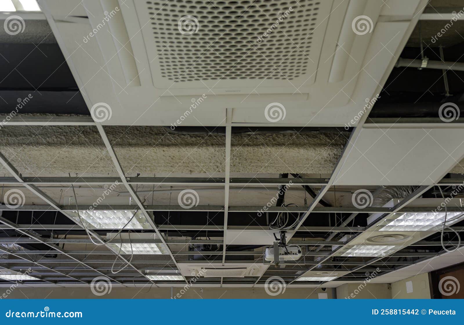 Construction of the Structure of a Suspended Ceiling Stock Photo ...