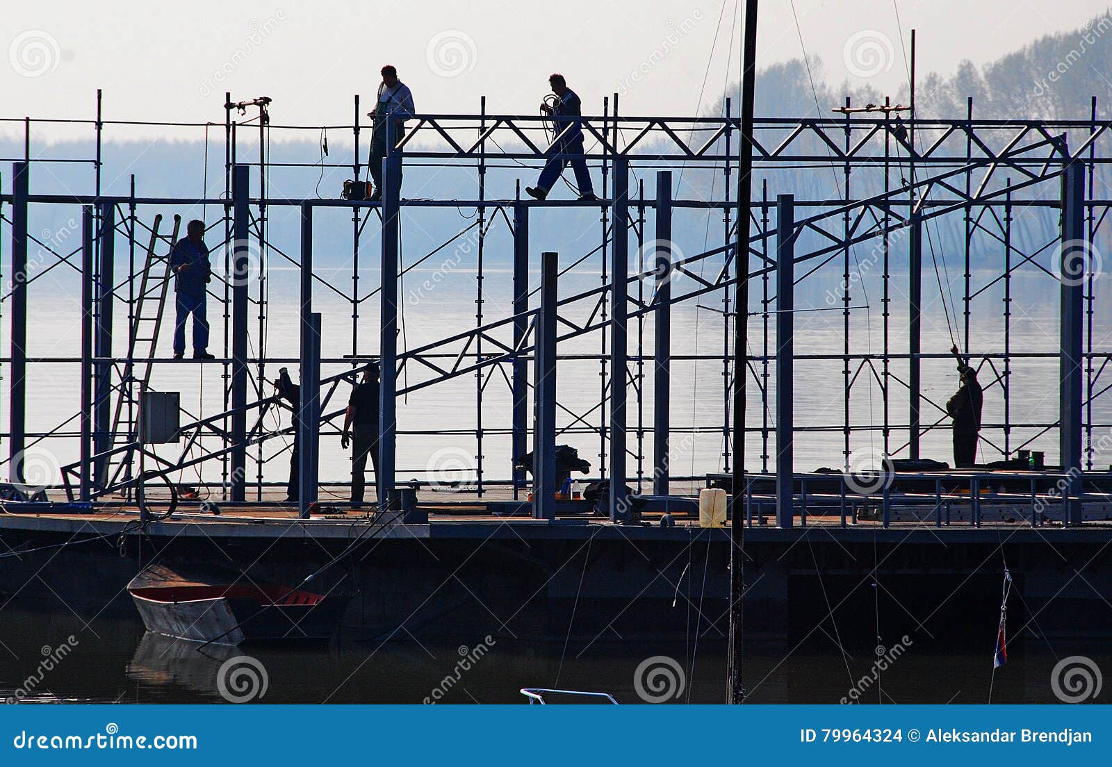 The Construction of Structures Editorial Stock Image - Image of raft ...