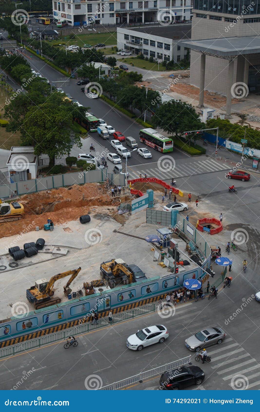 Construction of the Subway Station Editorial Photo - Image of ...