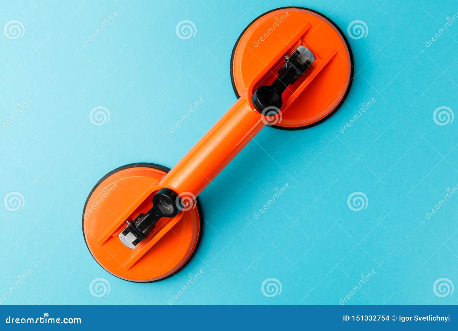 Construction Suction Cup Isolated on Blue Backgrounds. Professional ...
