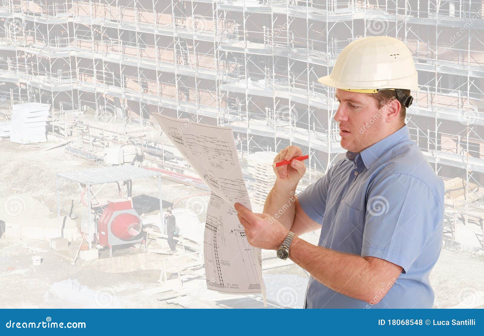 Construction supervisor stock photo. Image of building - 18068548