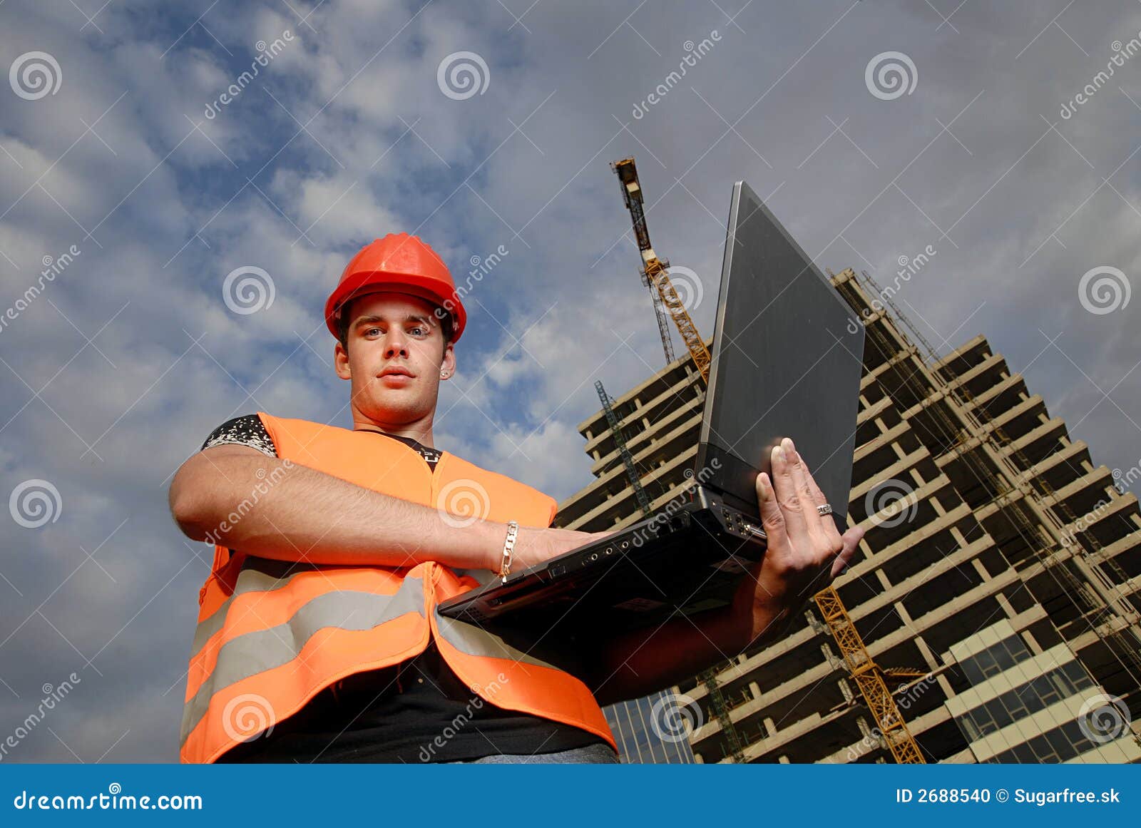 Construction supervisor stock photo. Image of internet - 2688540