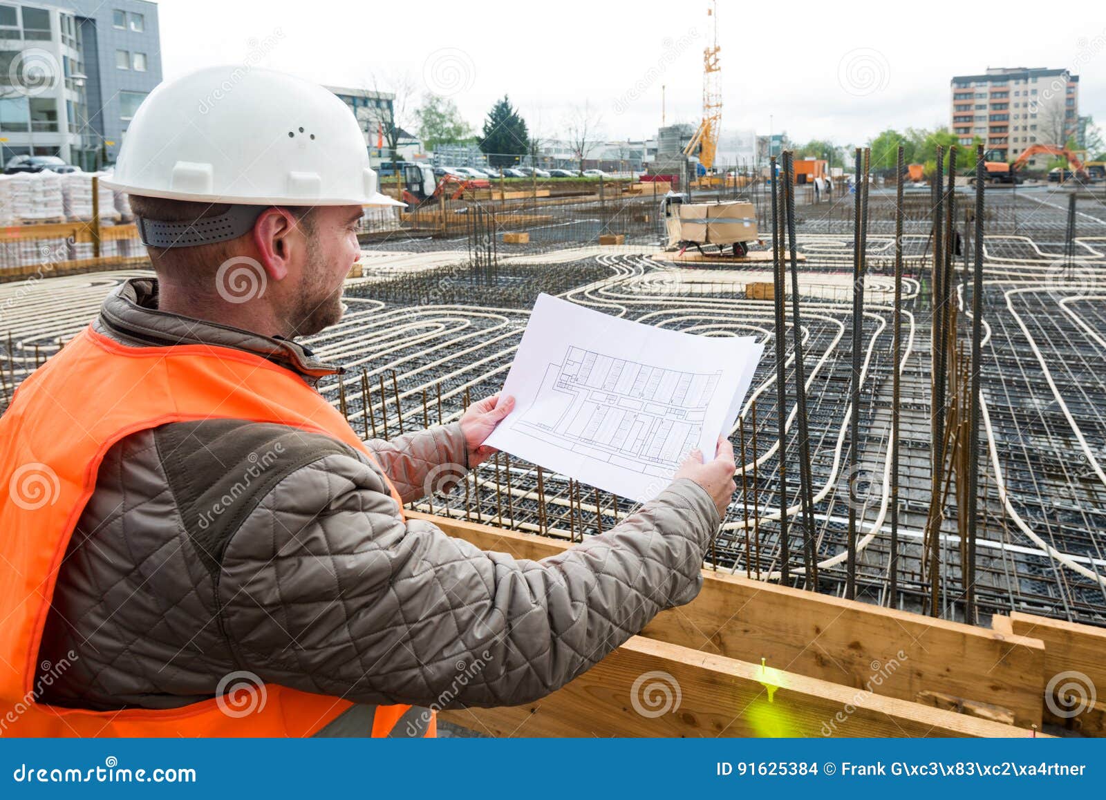 Construction Supervisor with Plan on Site Stock Photo - Image of people ... Construction Supervisor with Plan on Site Stock Photo - Image of people ...