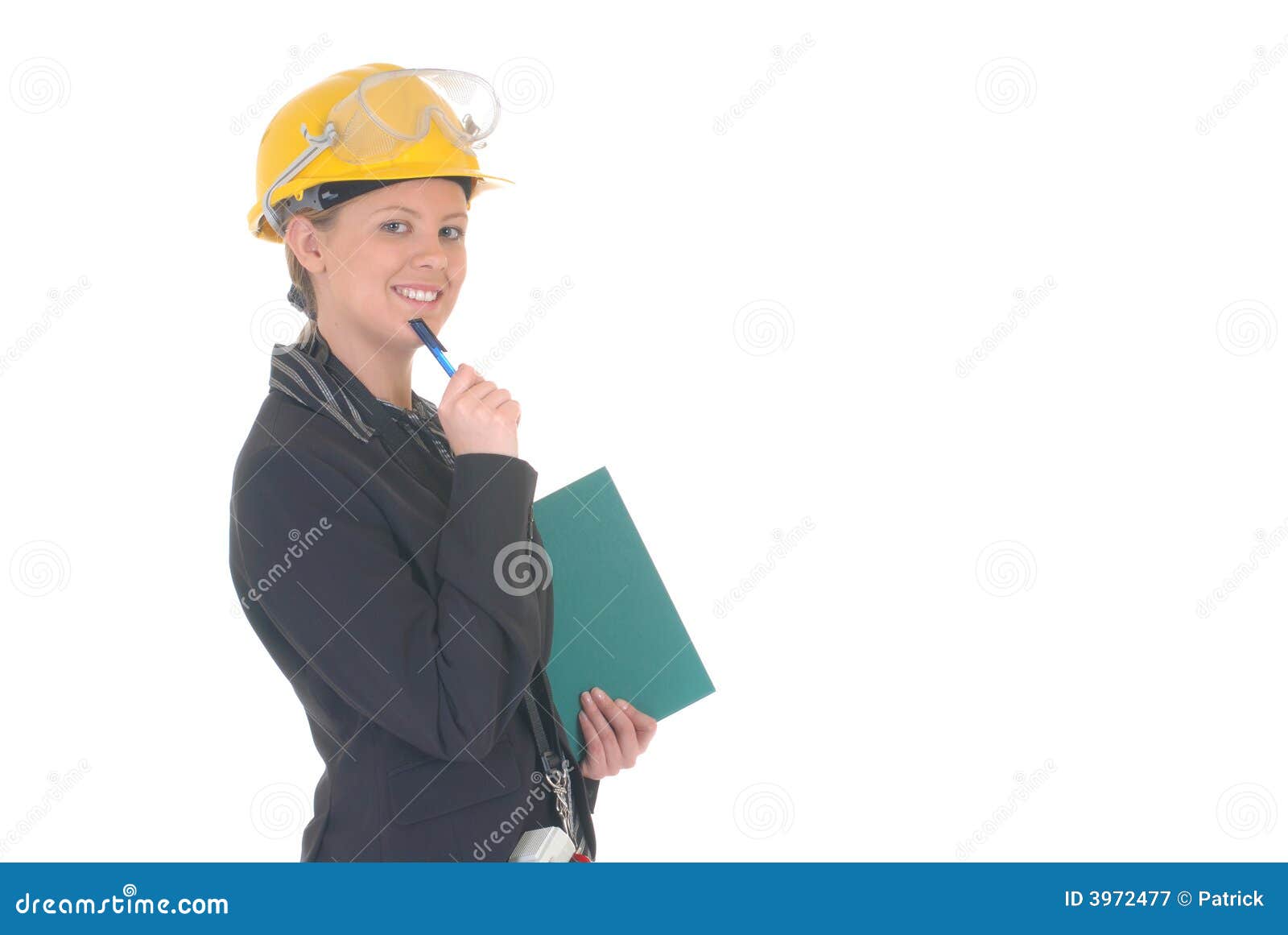 Construction Supervisor Woman Stock Image - Image of businesswoman ...