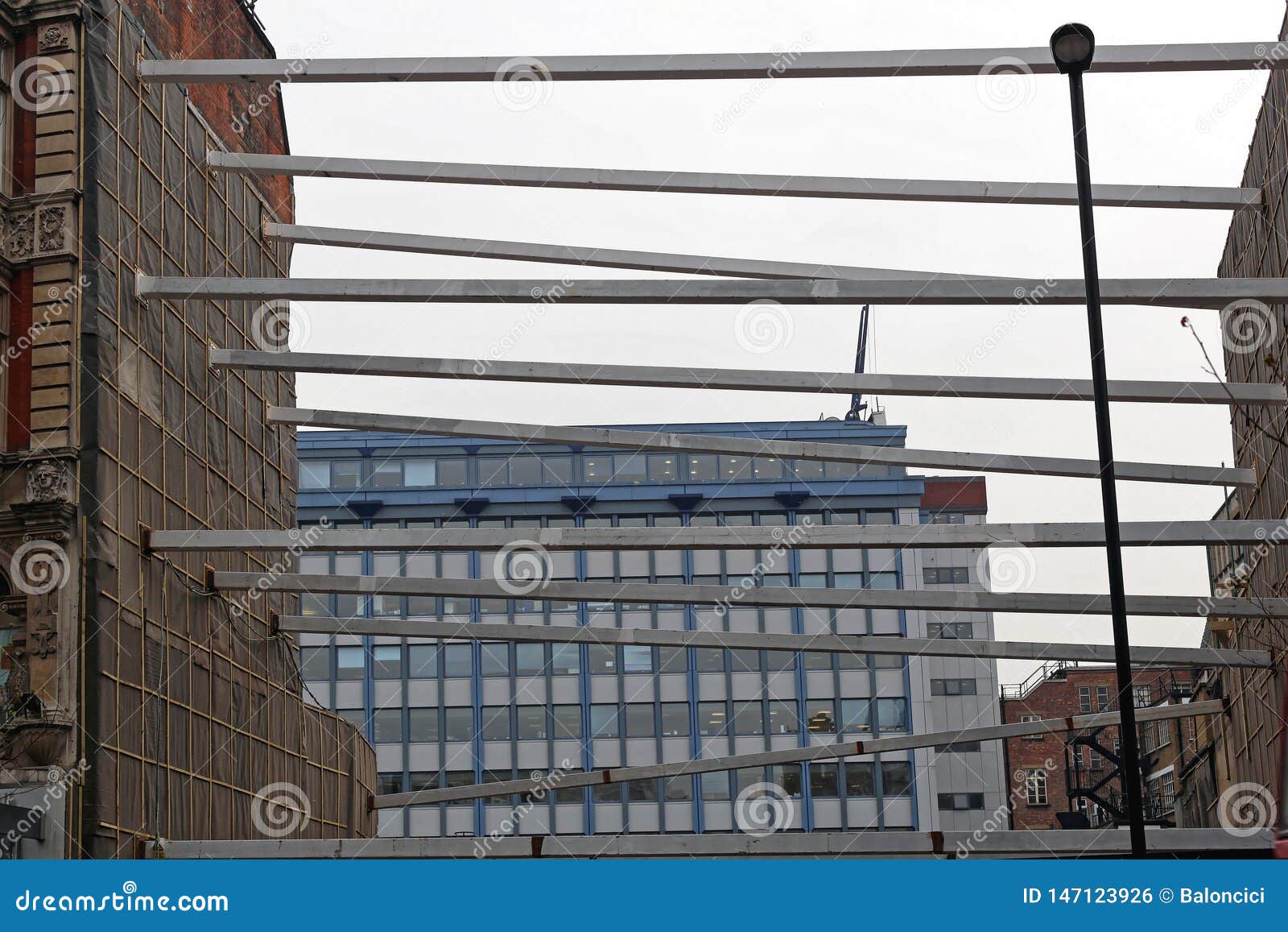 Construction Support Beams stock photo. Image of beams - 147123926