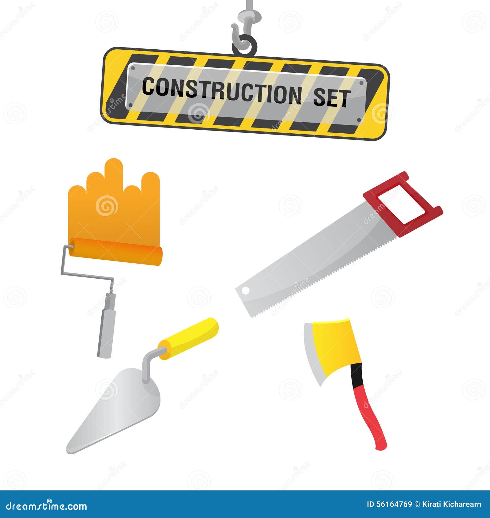 Construction Symbol Icon Object Set D Vector Stock Vector ...