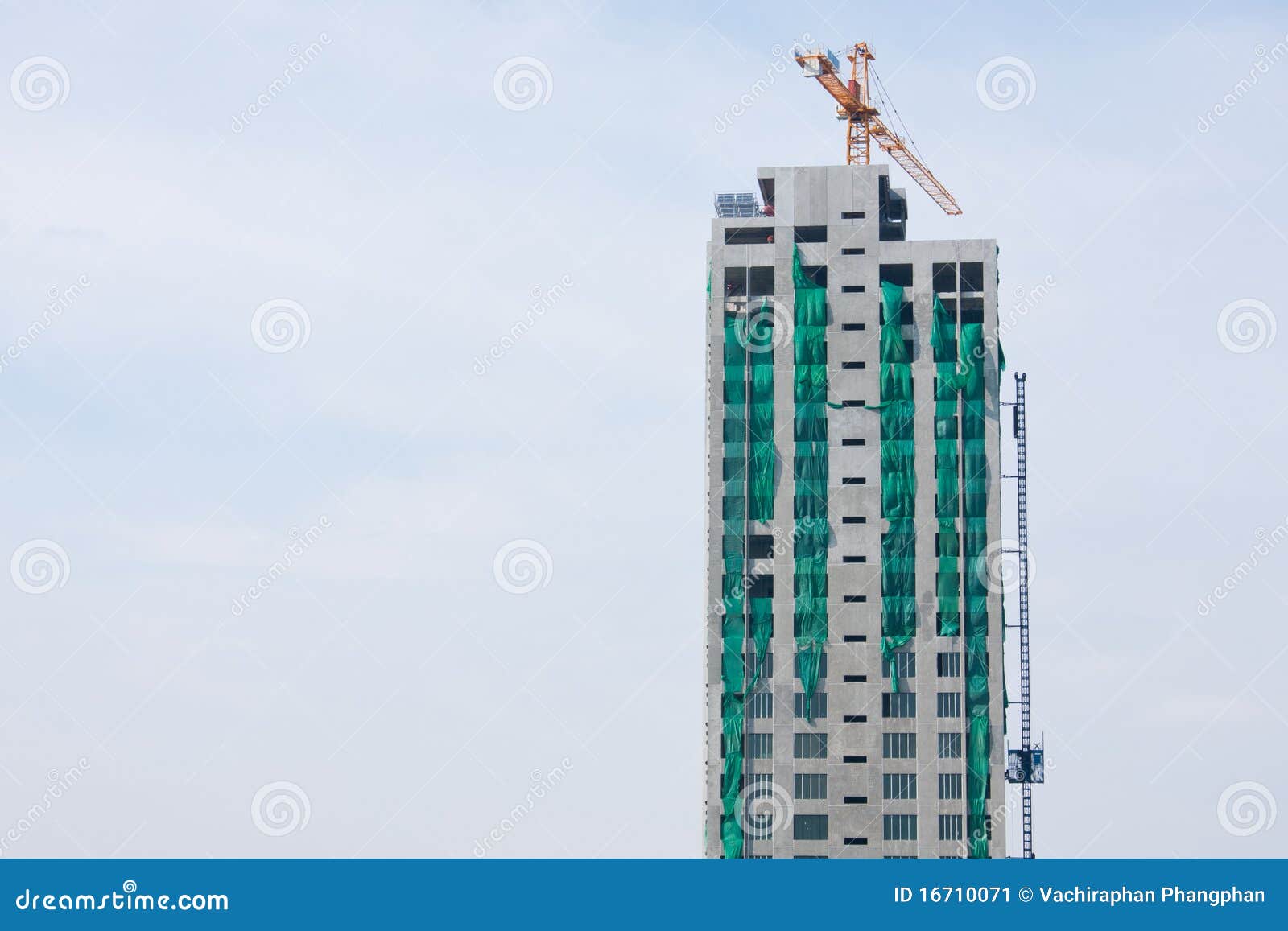 Construction of Tall Buildings. Stock Image - Image of city ...