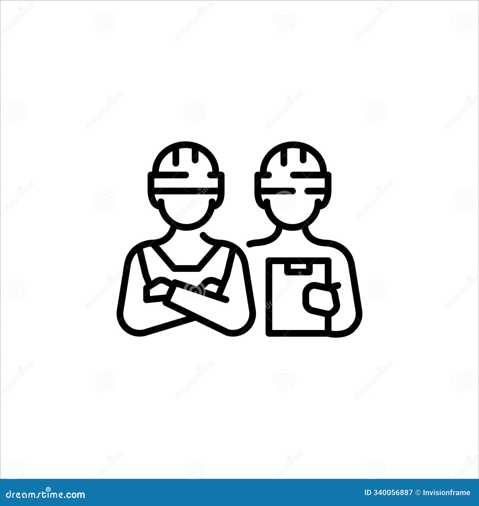 Construction Team Infographic Template Cartoon Vector | CartoonDealer ...