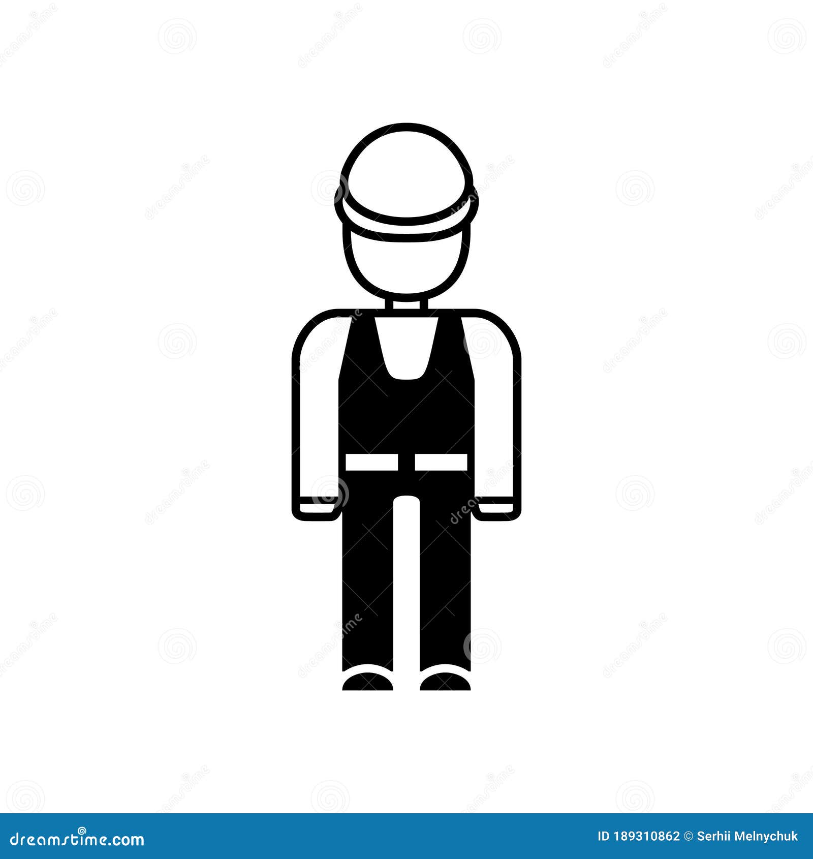 Construction Team Icon. Staff. Vector Icon. Stock Vector - Illustration ...