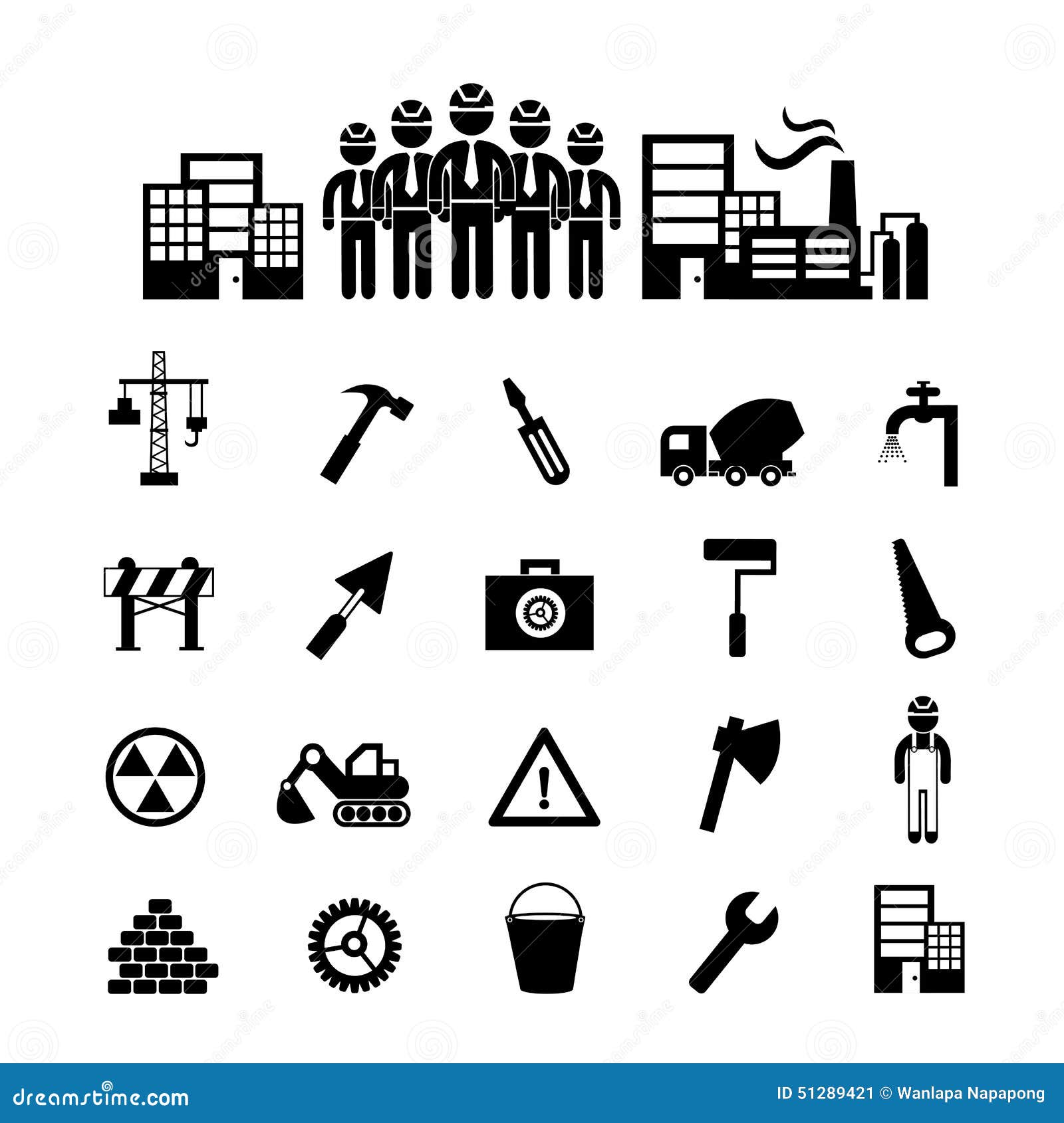 Construction team icon stock vector. Illustration of repair - 51289421