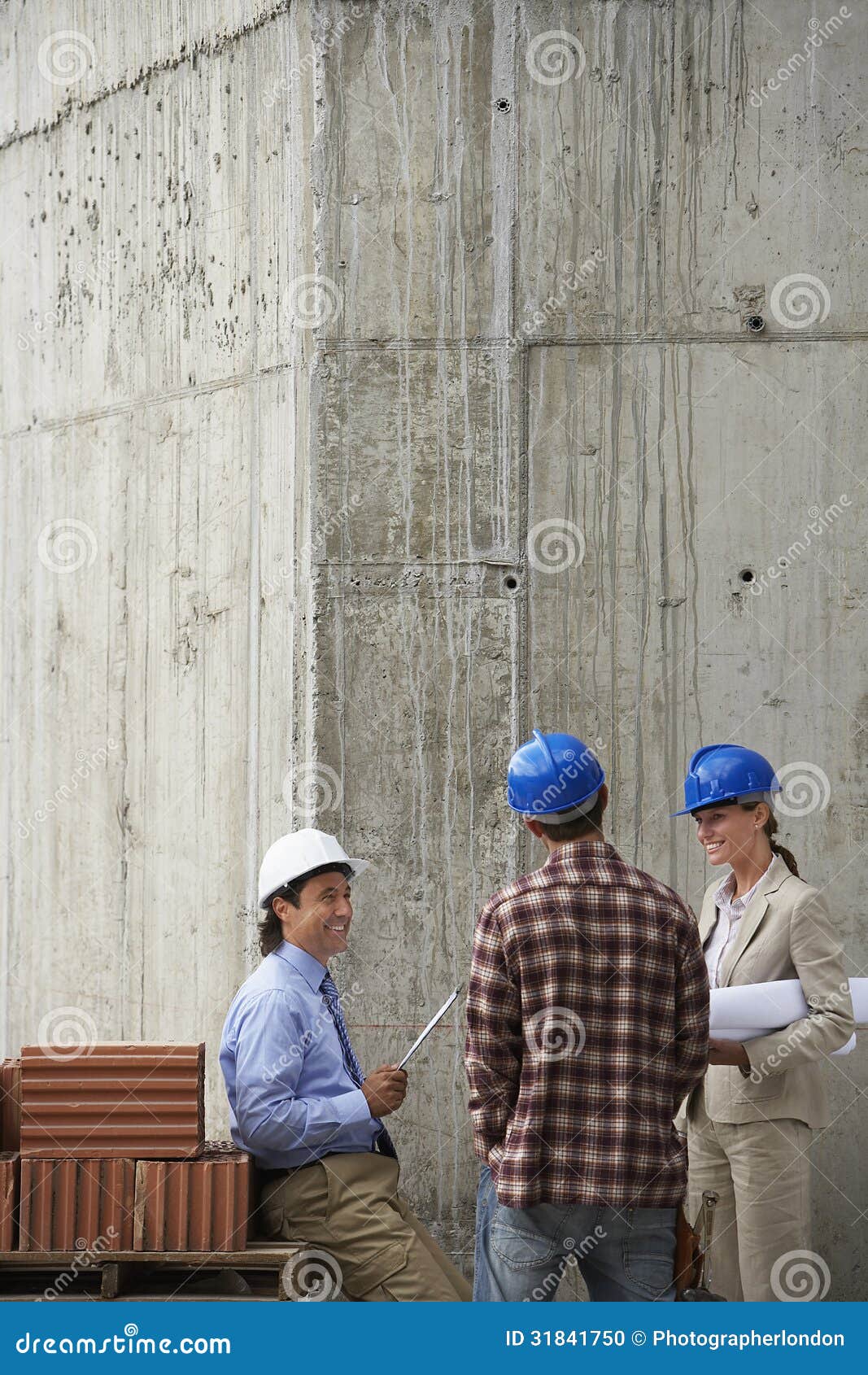 Construction Team at Site stock photo. Image of occupation - 31841750