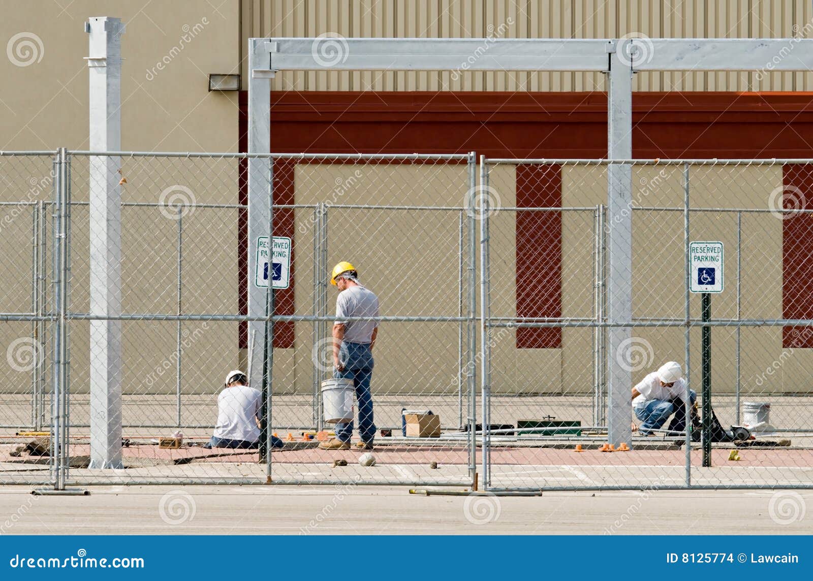 Construction Teamwork stock photo. Image of electricians - 8125774