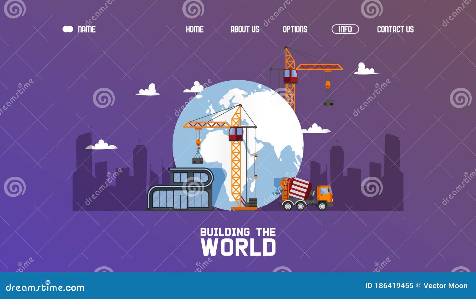 Construction Technic, Building Production Vector Illustration. Loading ...