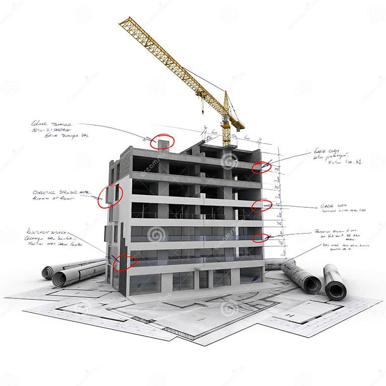 Construction Technicalities Stock Illustration - Illustration of ...