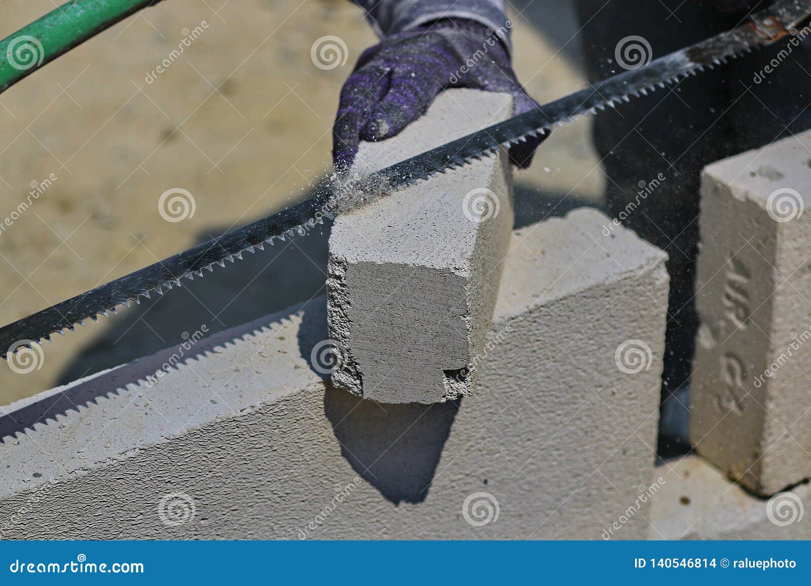 Construction Technicians are Building Brick Walls with Lightweight ...