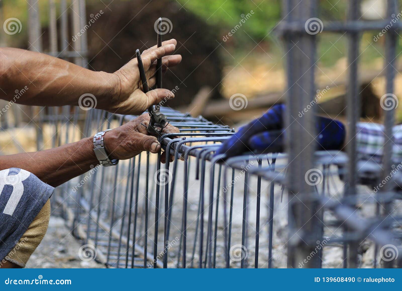 Construction Technicians are Working on Steel, Concrete Building ...