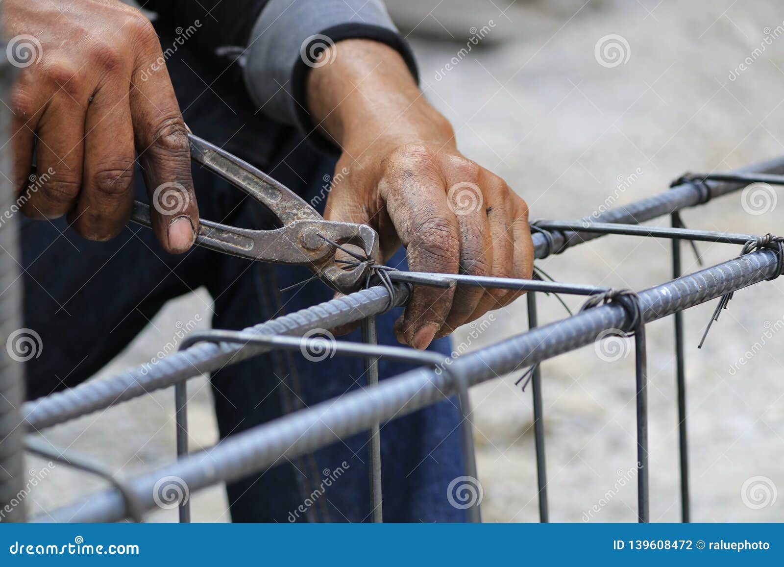 Construction Technicians are Working on Steel, Concrete Building ...