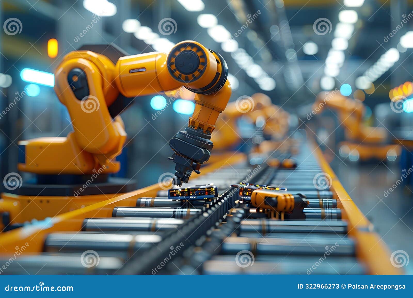 Construction and Technology, 3D Flat Design, Tilted Angle View of an ...