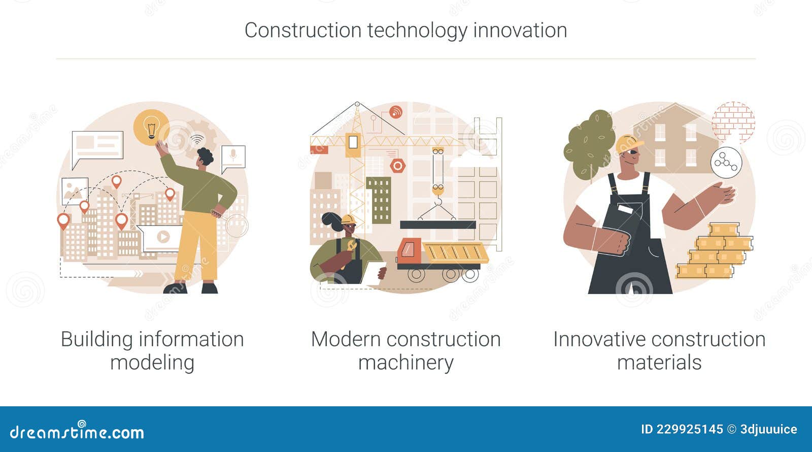 Construction Technology Innovation Abstract Concept Vector ...