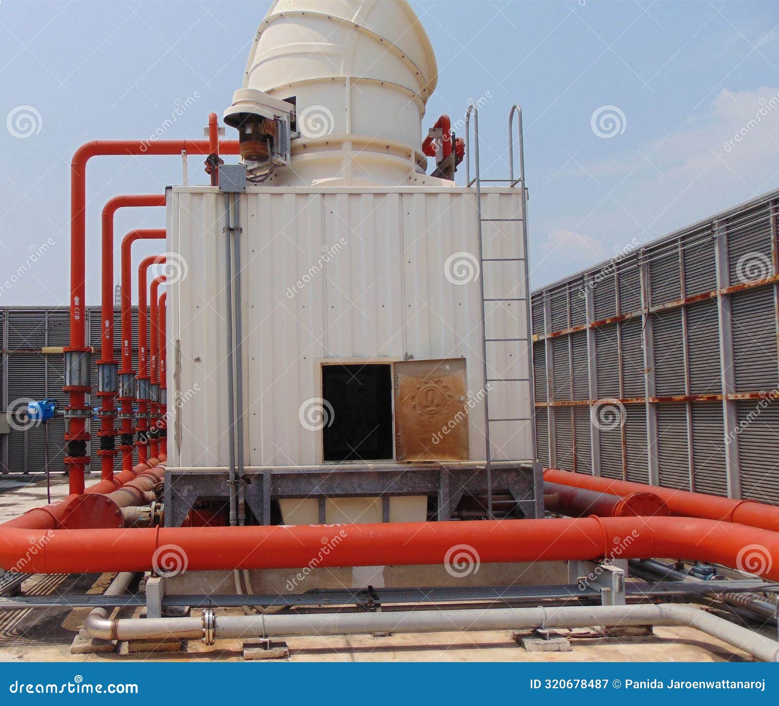 Construction Technology + Machine - Cooling Tower of Air Conditioning ...