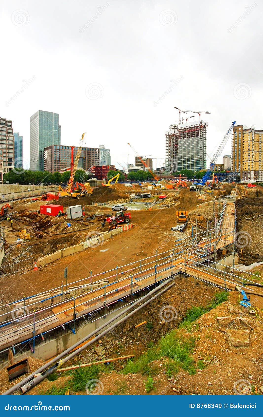 Construction terrain stock image. Image of architecture - 8768349
