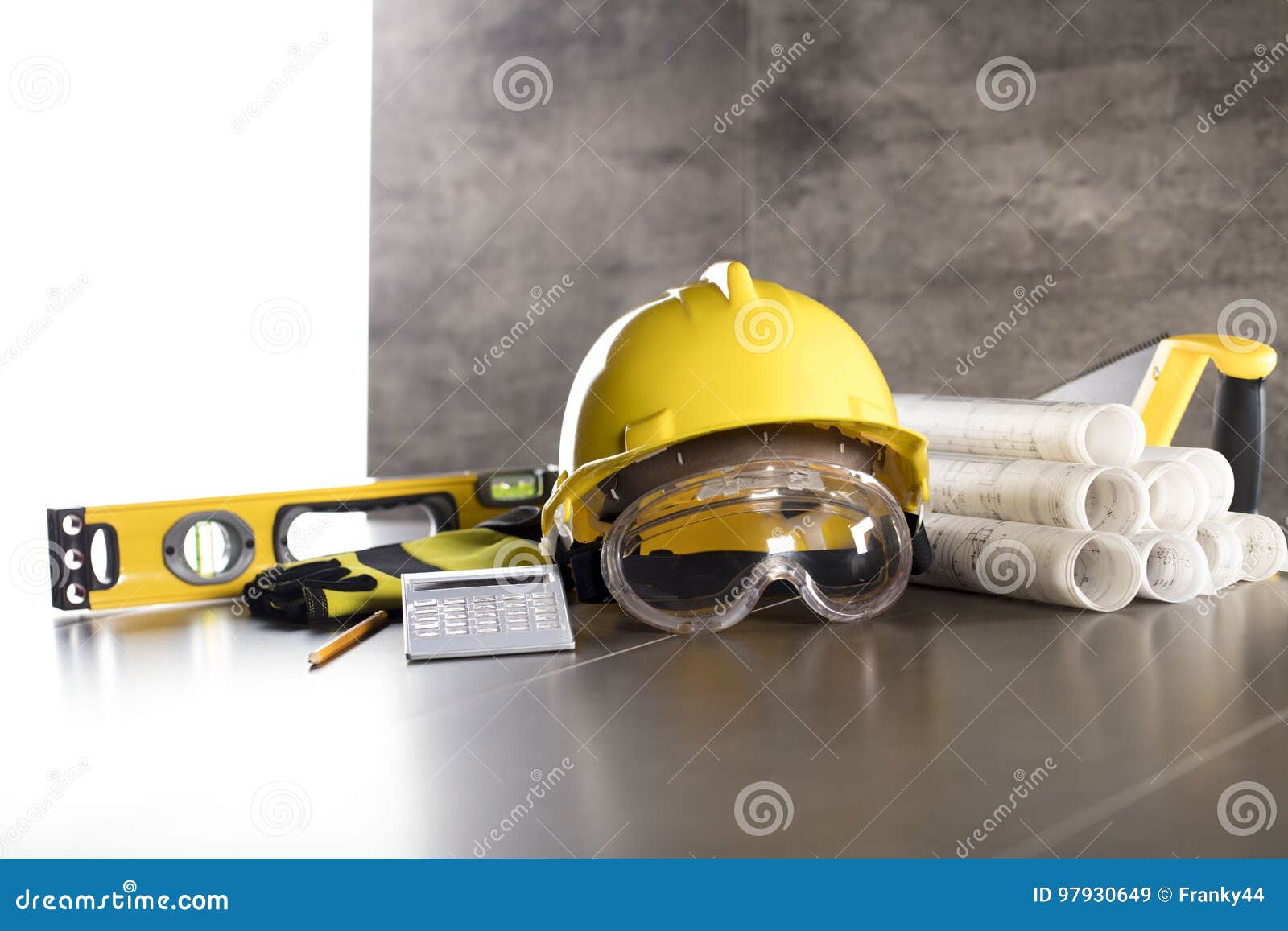 Construction theme. stock image. Image of hand, contractor - 97930649