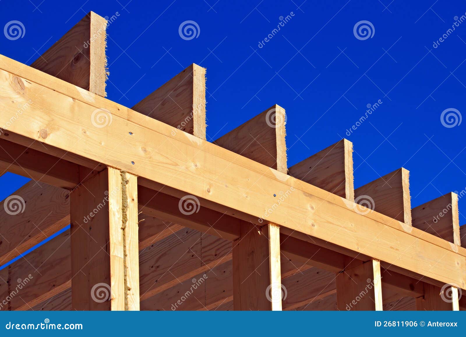 Construction timbers stock photo. Image of pine, building - 26811906