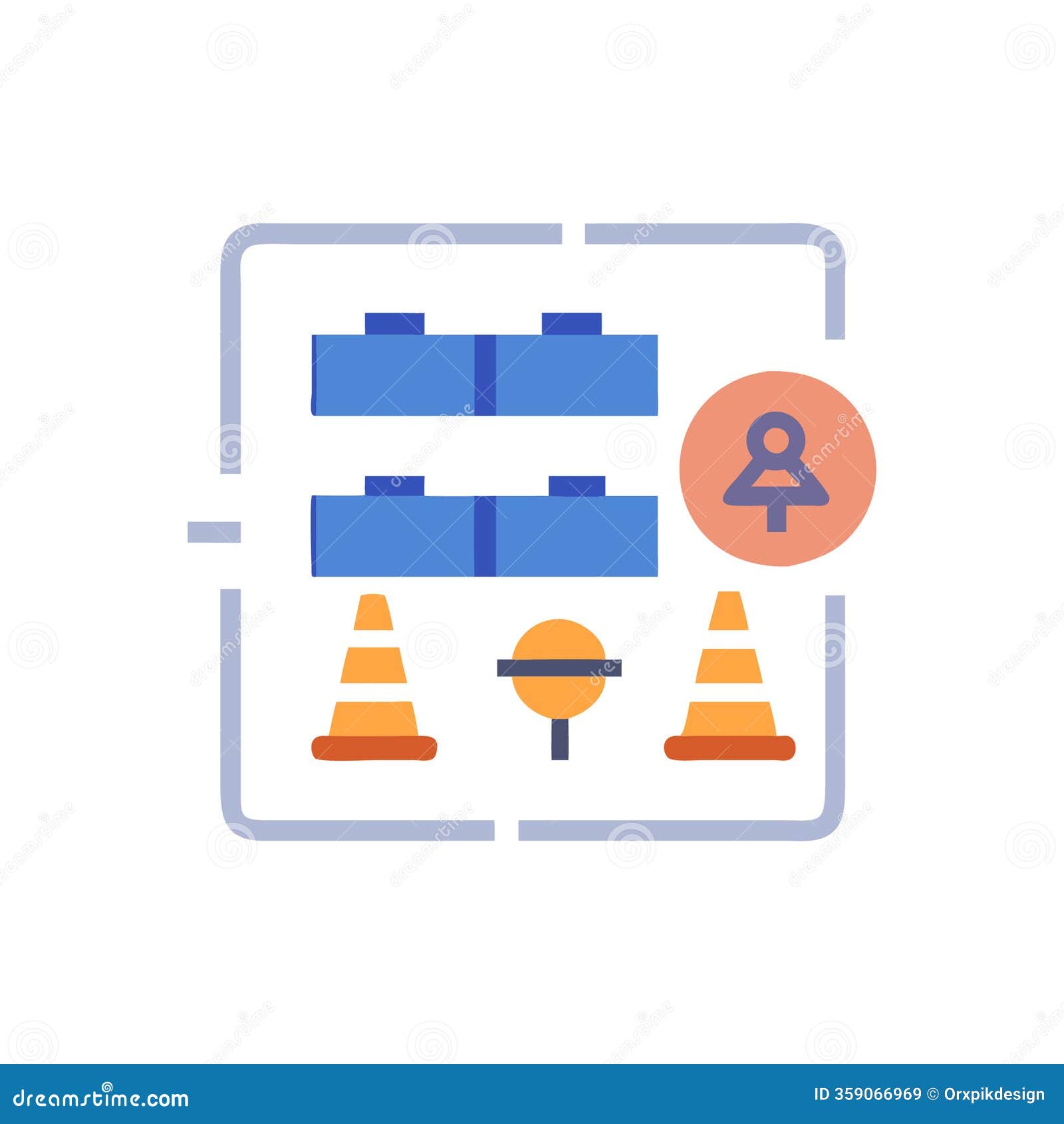 Construction Timeline Icon for Projects Stock Illustration ...