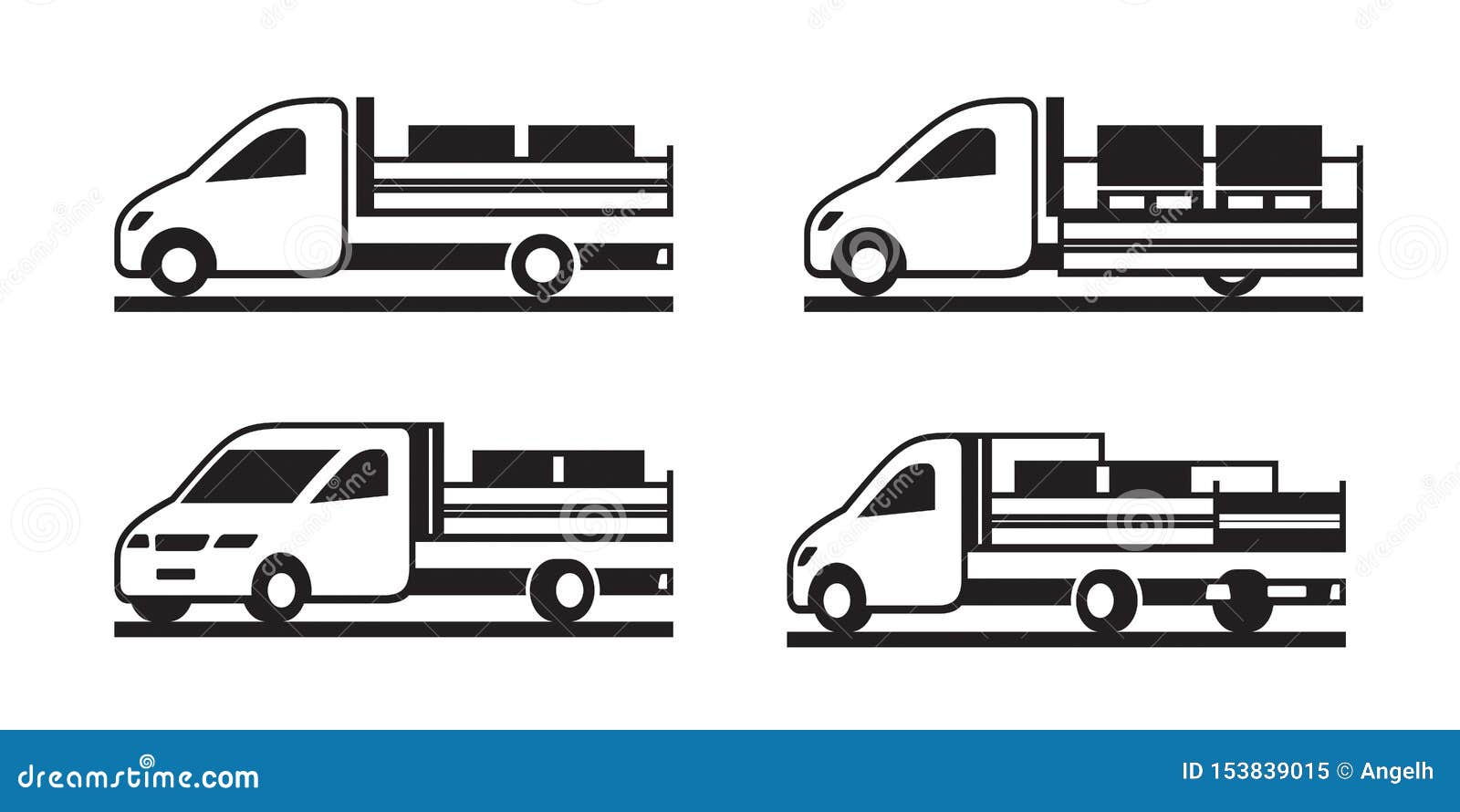 Construction Tipper Truck in Different Perspective Stock Vector ...
