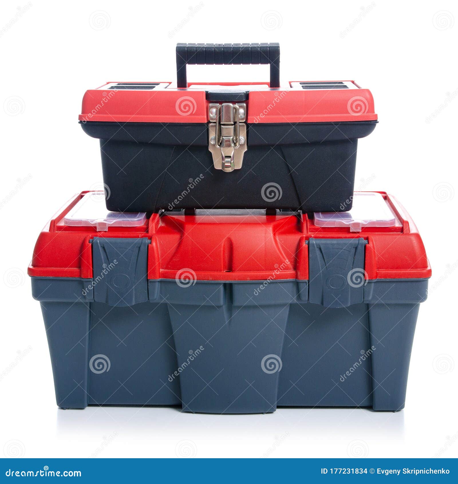 Construction tool box stock photo. Image of improvement - 177231834