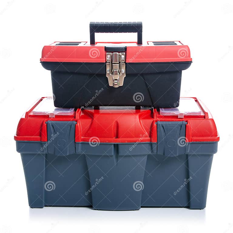 Construction tool box stock photo. Image of improvement - 177231834