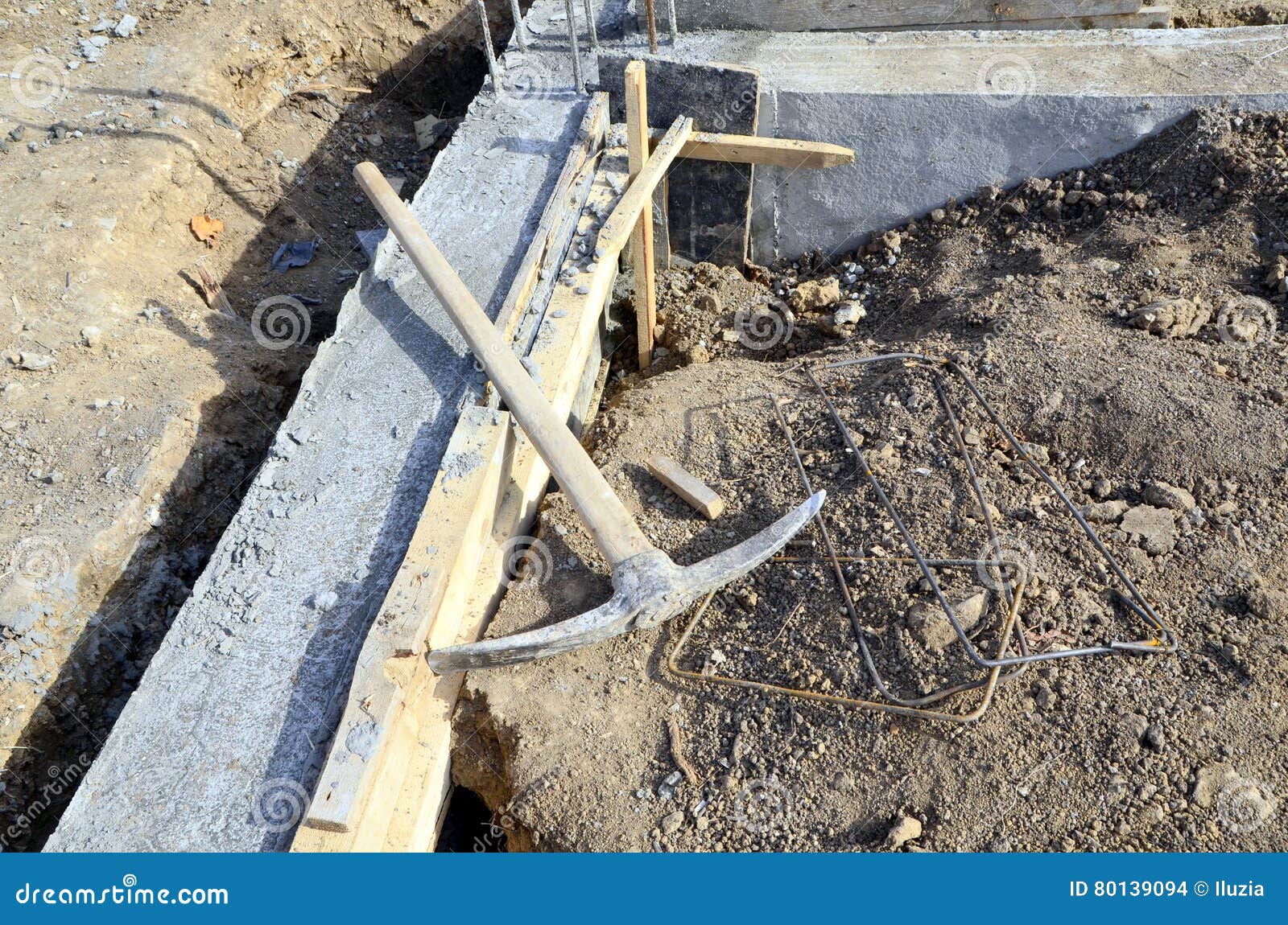 Construction Tool in a Construction Site Stock Photo - Image of ...