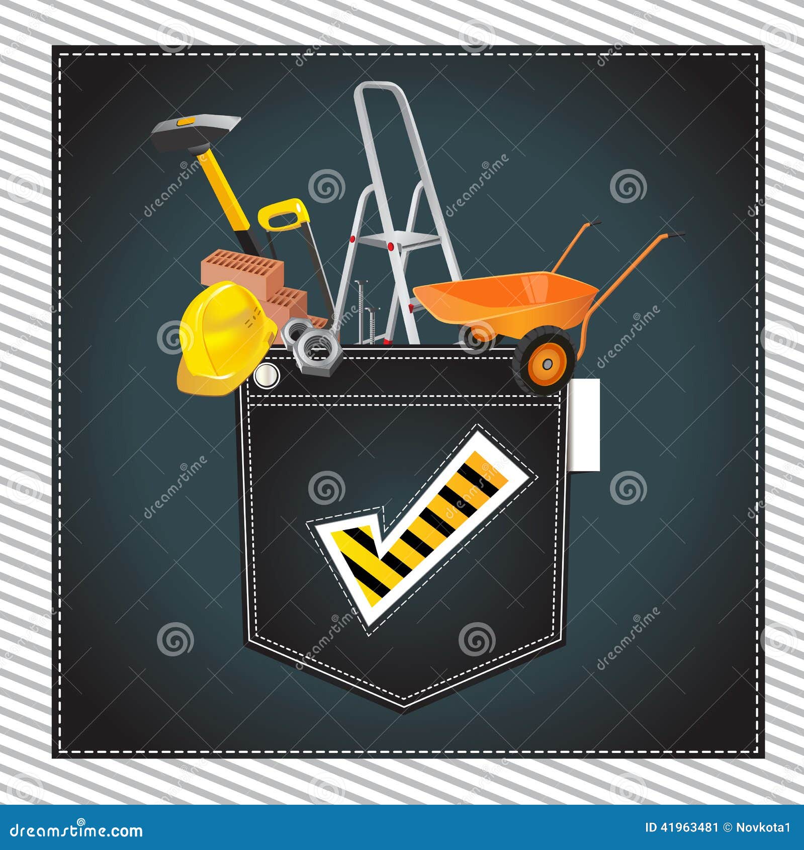 Construction Tool Happy Smile Illustration Stock Illustration ...