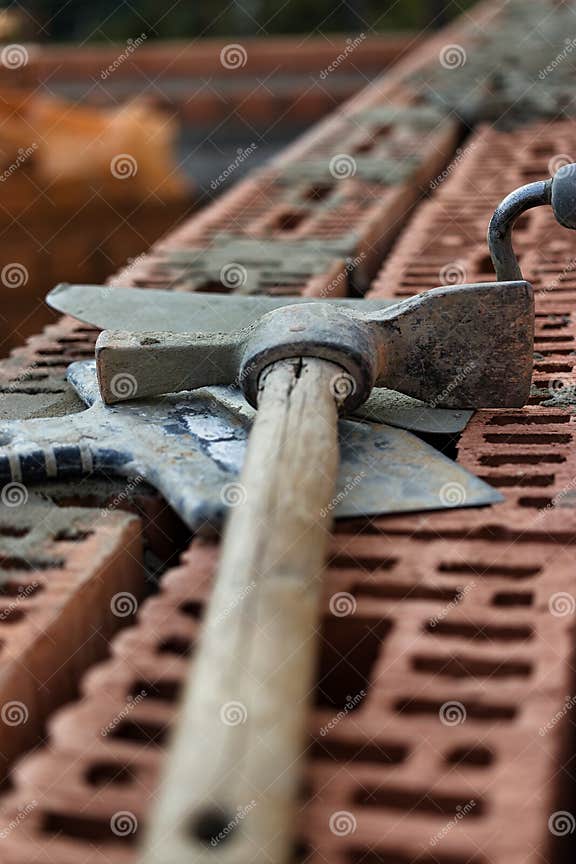 Construction Tool for Laying Bricks and Blocks. Bricklayer S Tools ...