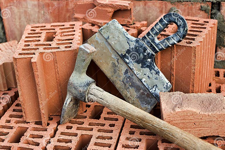 Construction Tool for Laying Bricks and Blocks. Bricklayer S Tools ...