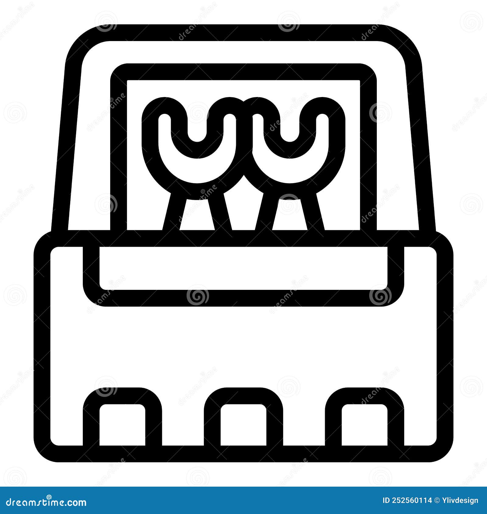 Construction Toolbox Icon Outline Vector. Tool Box Stock Vector ...