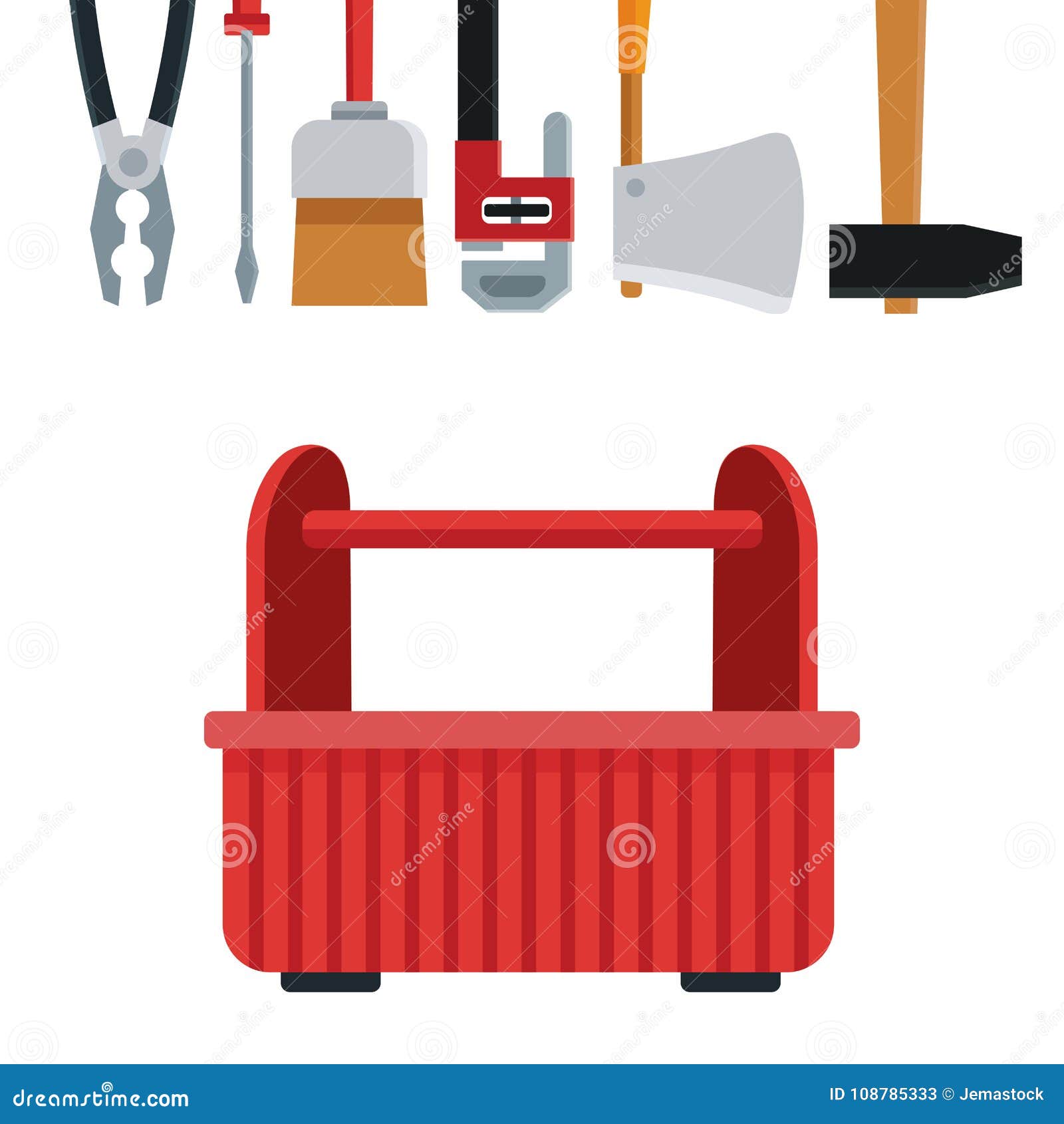 Construction Toolbox Service Vector Ilustration Icon Urban Stock Vector ...