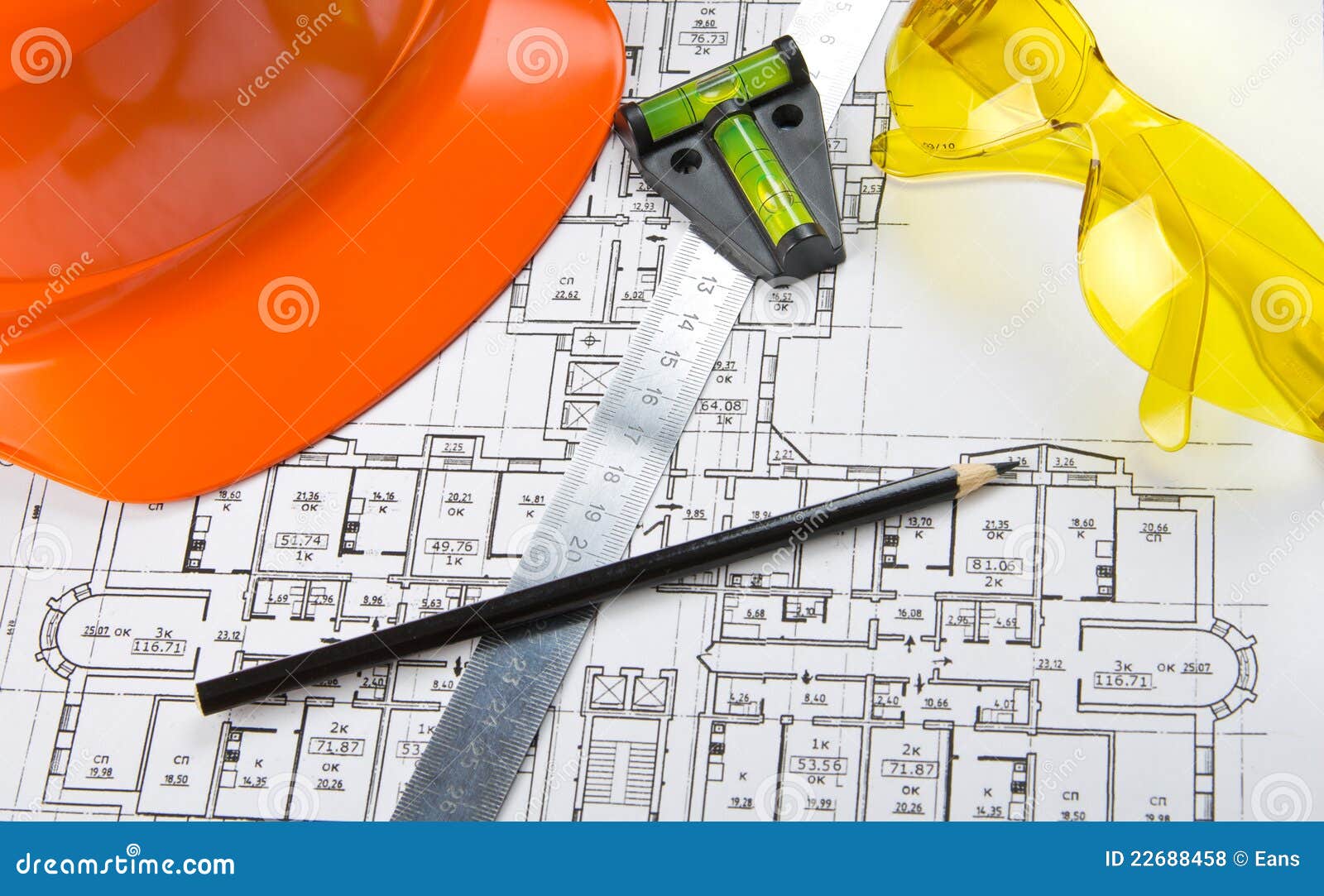 Construction tools stock photo. Image of draft, ruler - 22688458