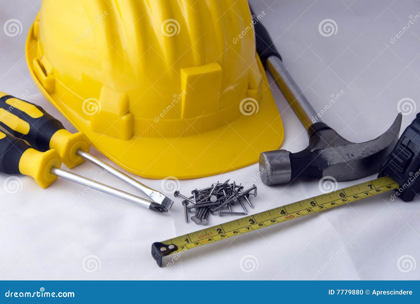 Construction tools stock photo. Image of implement, architecture - 7779880