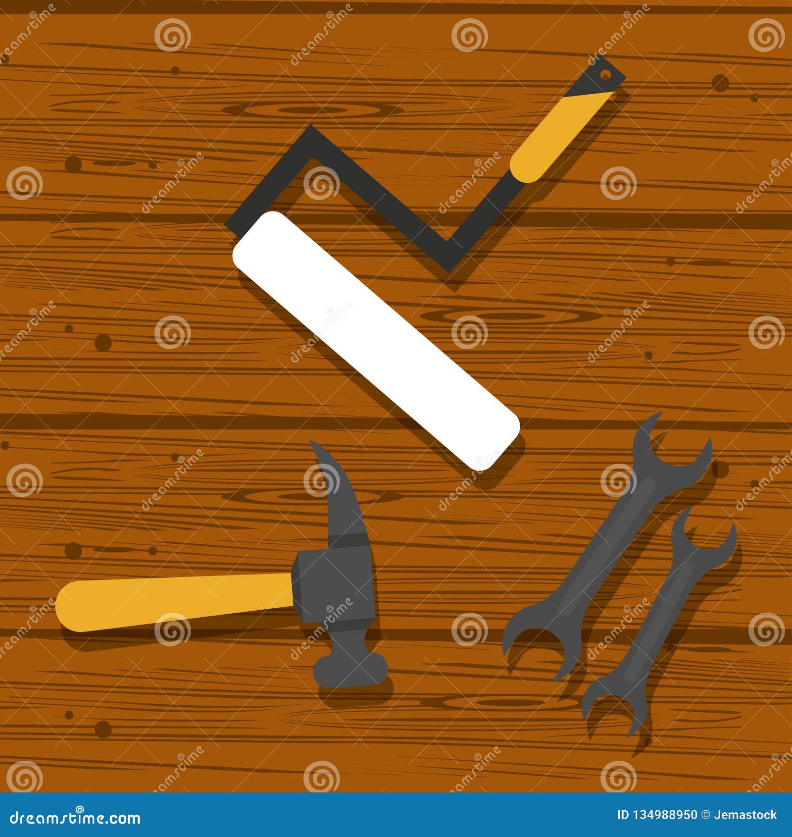 Construction Tools Cartoons Stock Vector - Illustration of hammer ...