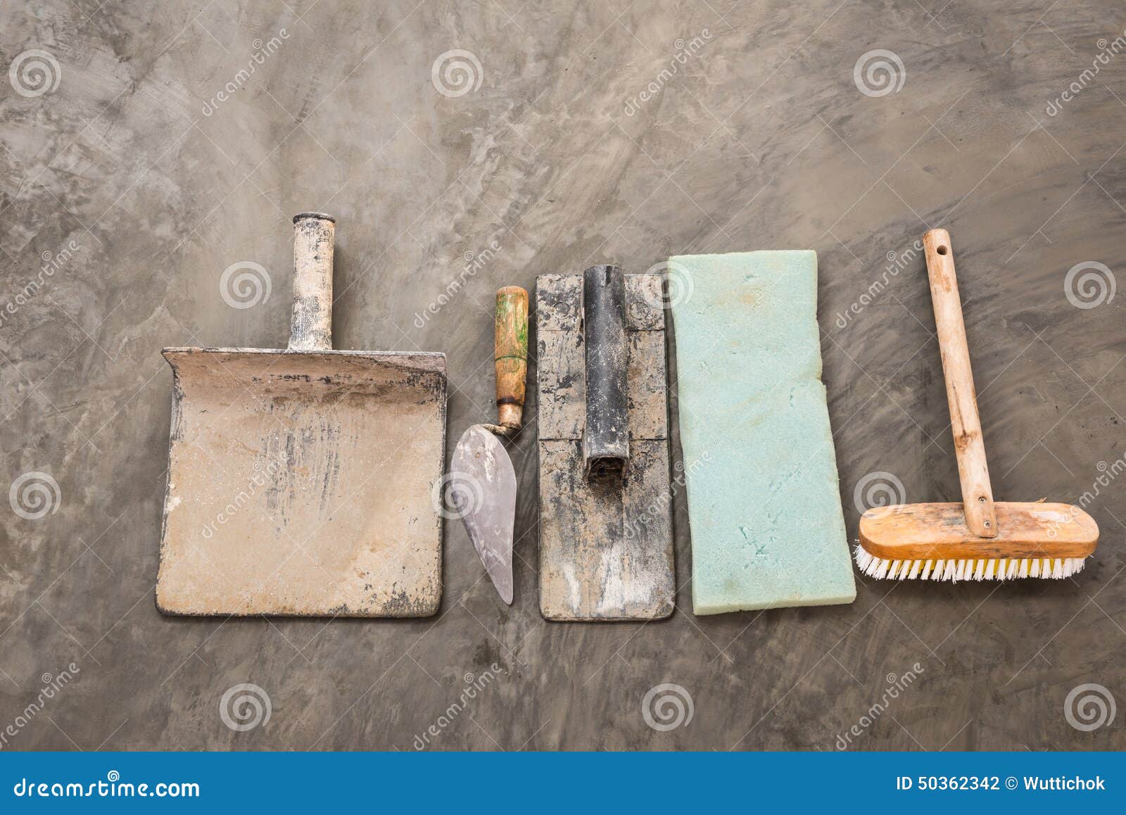 Construction Tools for Concrete Job Stock Photo - Image of gray ...