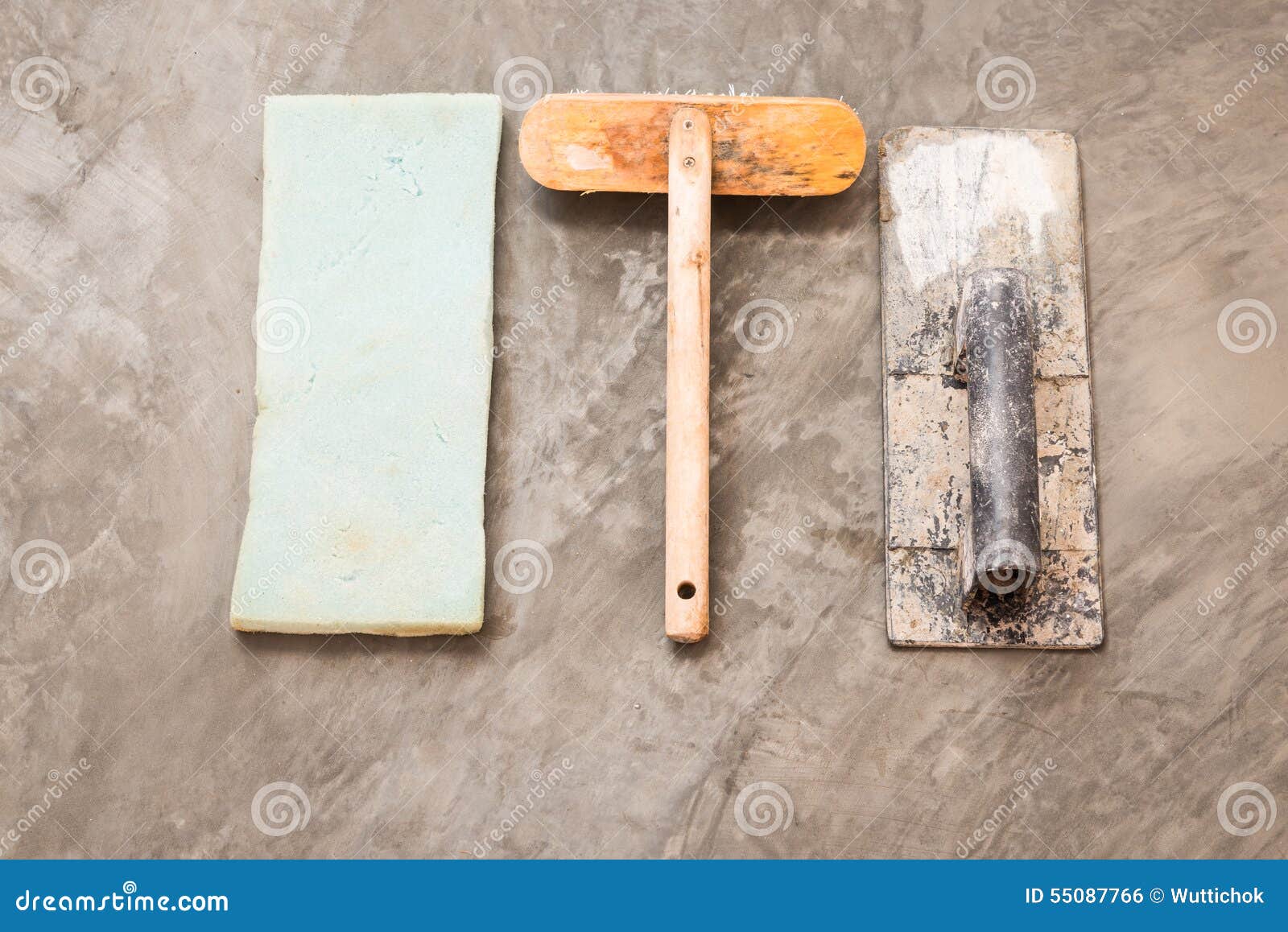 Construction Tools for Concrete Job Stock Photo - Image of cement ...