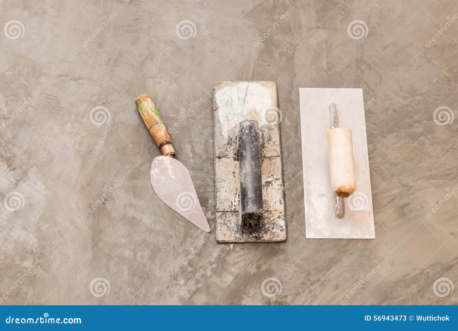 Construction Tools for Concrete Job Stock Image - Image of bucket ...