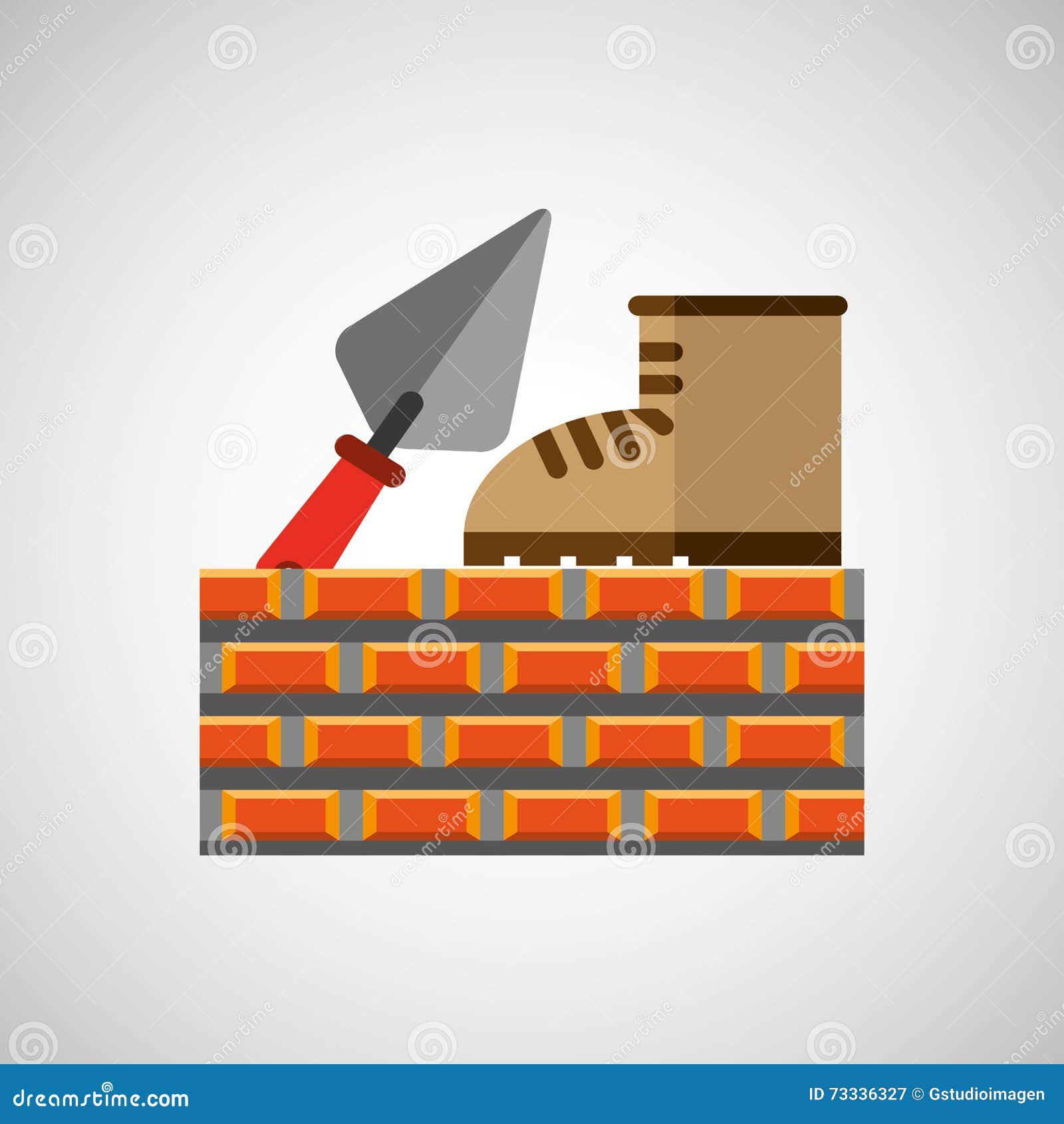 Construction tools design stock illustration. Illustration of concrete ...