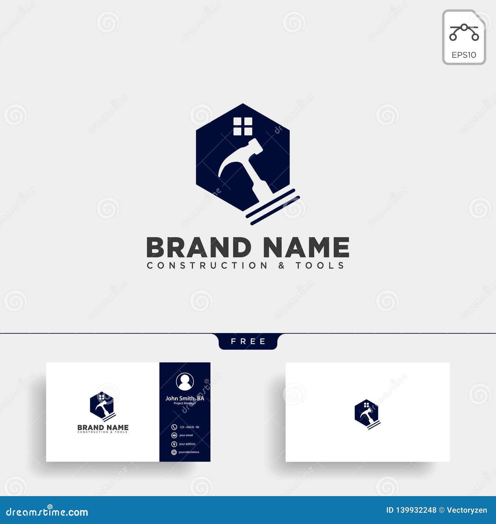 Construction Tools Logo Template Vector Illustration Icon Element Stock ...