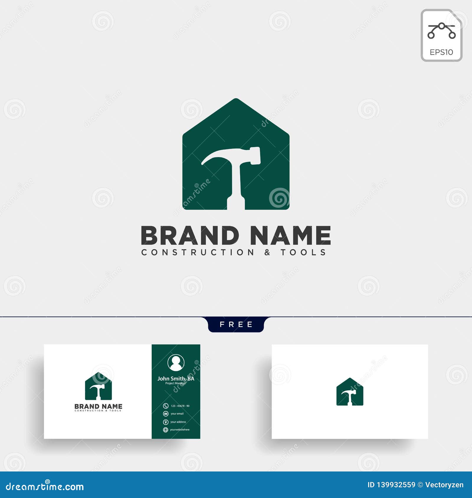 Construction Tools Logo Template Vector Illustration Icon Element Stock ...