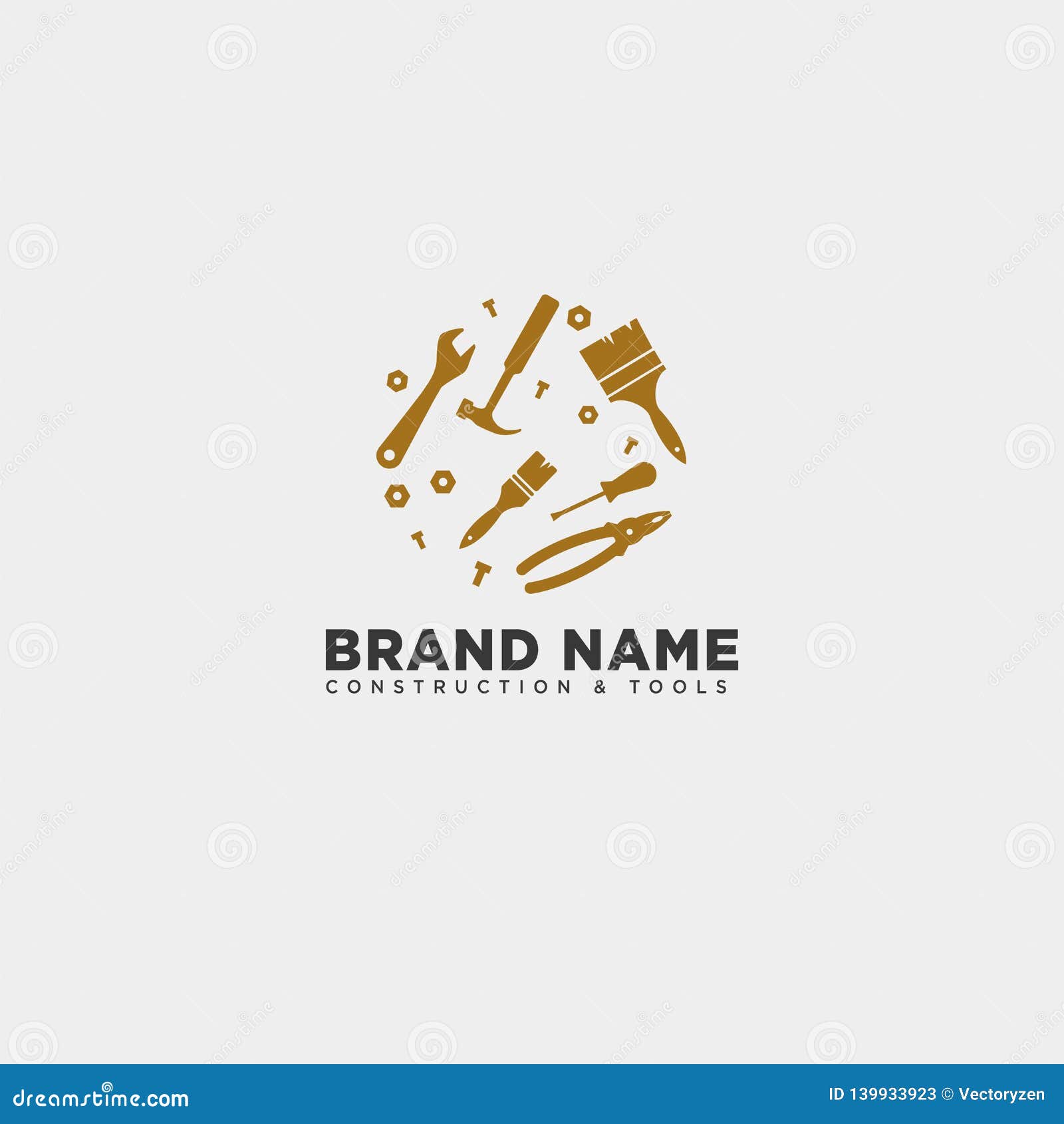 Construction Tools Logo Template Vector Illustration Icon Element Stock ...